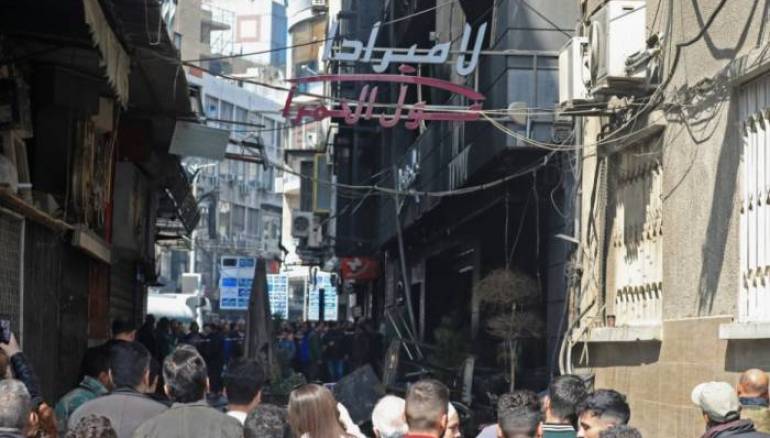 Deadly fire rips through shopping mall in Syrian capital | SYRIA NEWS ...